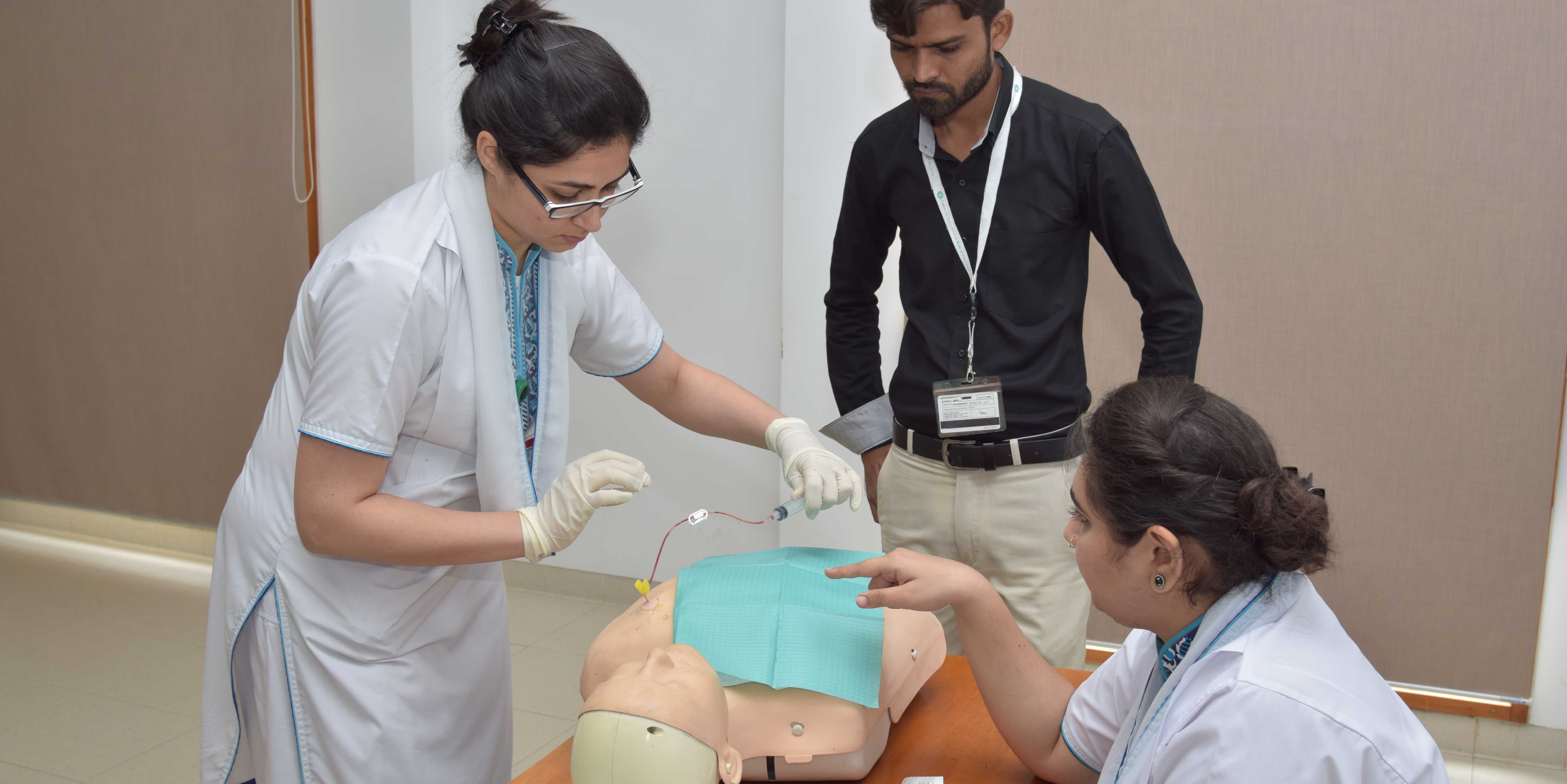 Jugaad enabling a central line simulation | The Aga Khan University News
