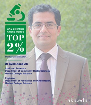 Dr Syed Asad Ali | AKU Researchers Named Among the World’s Top 2% ...